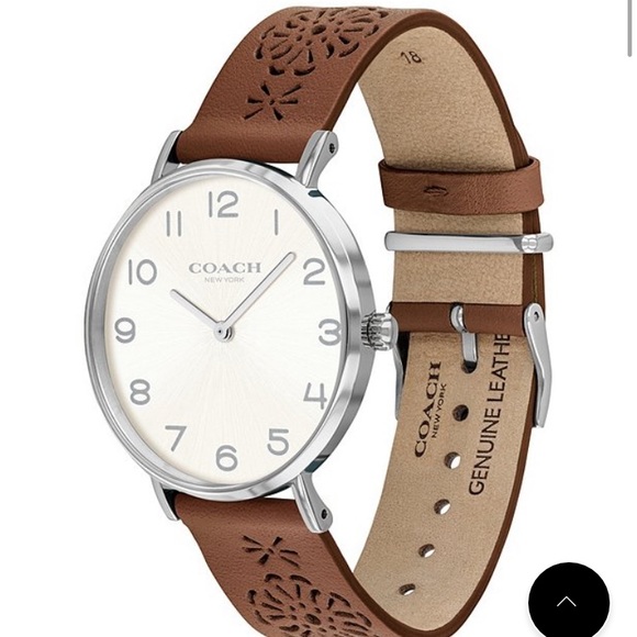 Coach | Accessories | New Coach Woman Brown Leather Strap Watch | Poshmark
